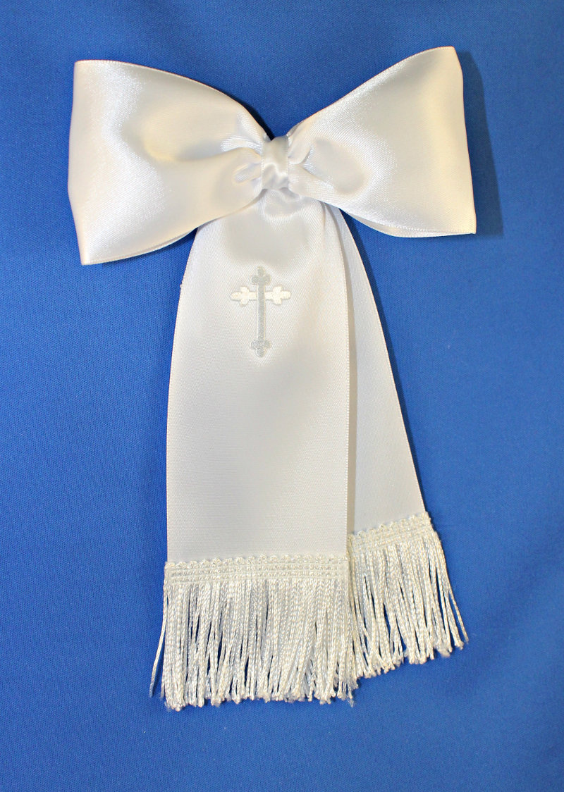 First Holy Communion Armband w/ Cross & Fringe: Simply Charming